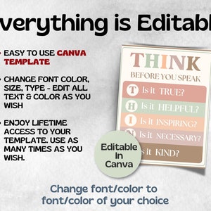 Think Before You, Classroom Think Posters, Therapy Office Decor, School ...