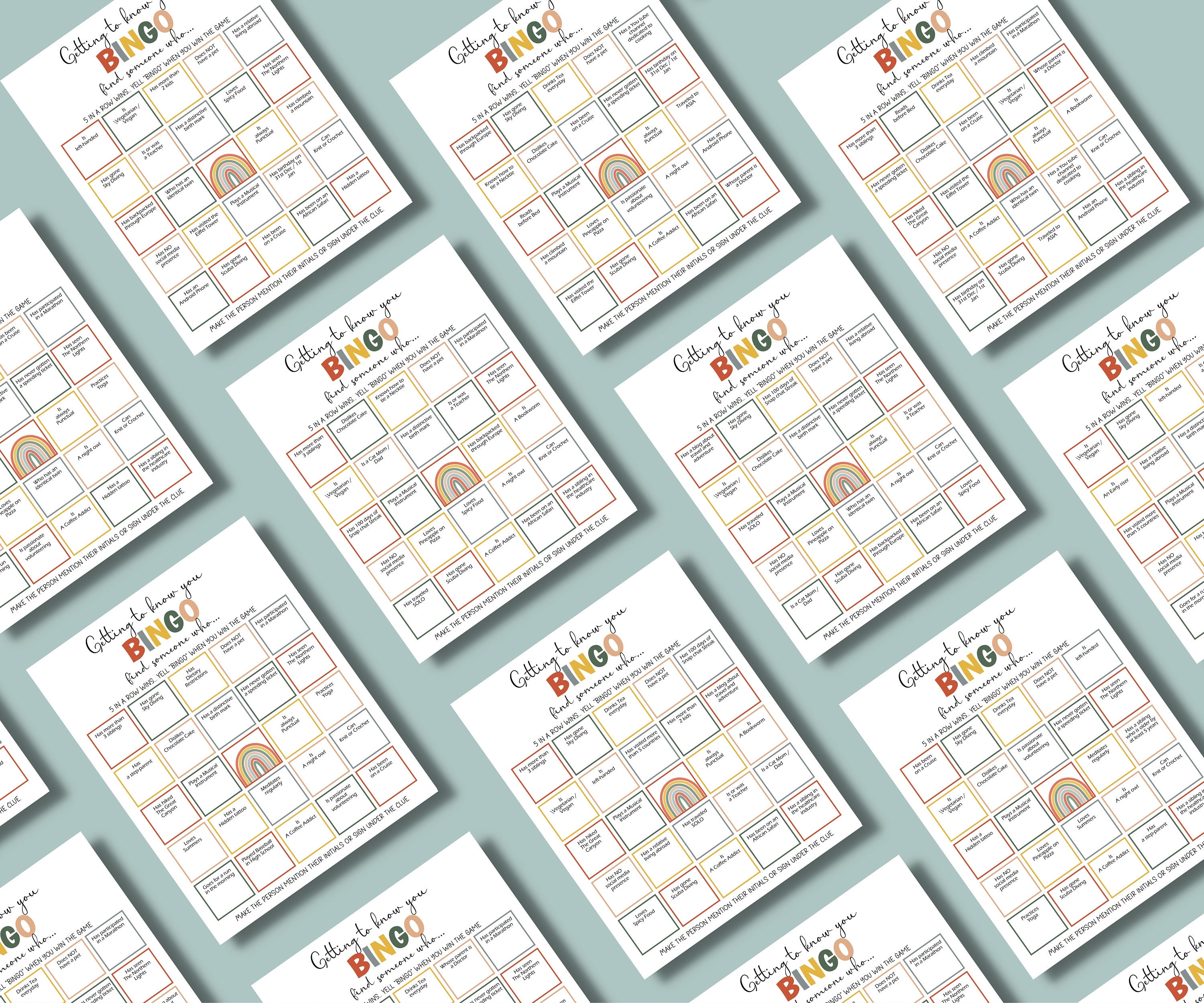 Find the Guest Human Bingo Editable I Family Reunion Game I Team ...