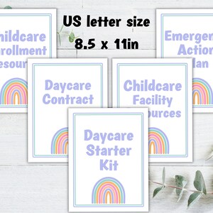 Opening a Daycare, Daycare Starter Kit, Forms Bundle, Childcare Forms ...