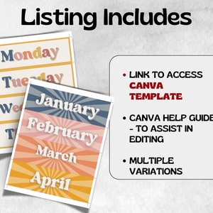 Classroom Flip Calendar, Back to School, Calendar Display, Calendar ...