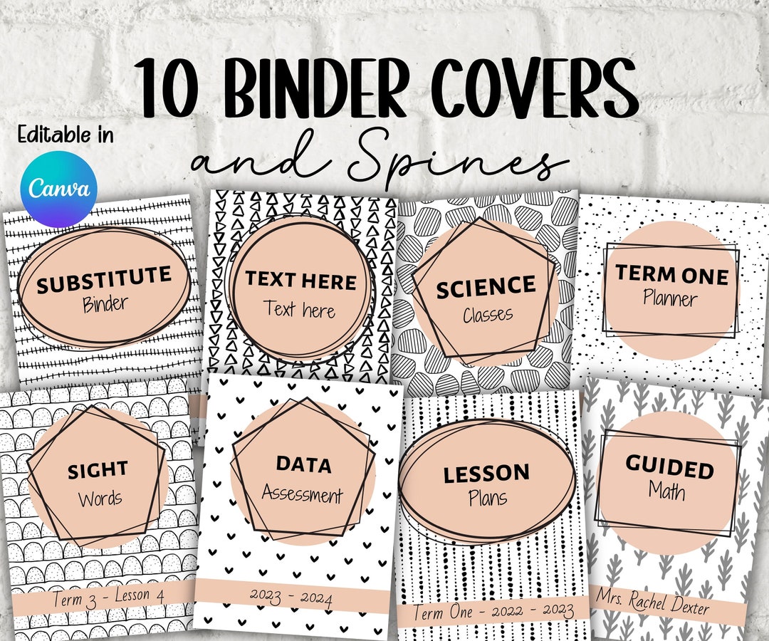Editable Binder Covers and Spines I Printable Binder Cover I Homeschool ...