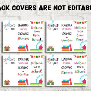 Meet the Teacher Template, Editable Open House Template, Trifold ...