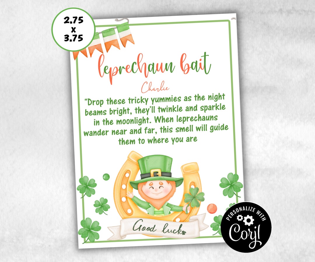 My Lucky Charm | Leprechaun Bait Tags | Leprechaun Bait Printable | Bag ...