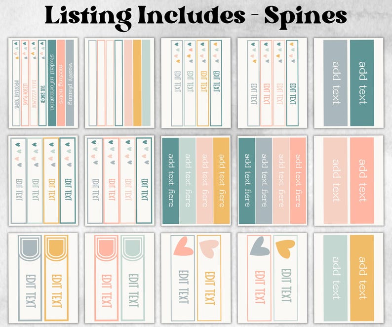 Editable Binder Covers and Spines, Classroom Teacher Binders and Folder ...