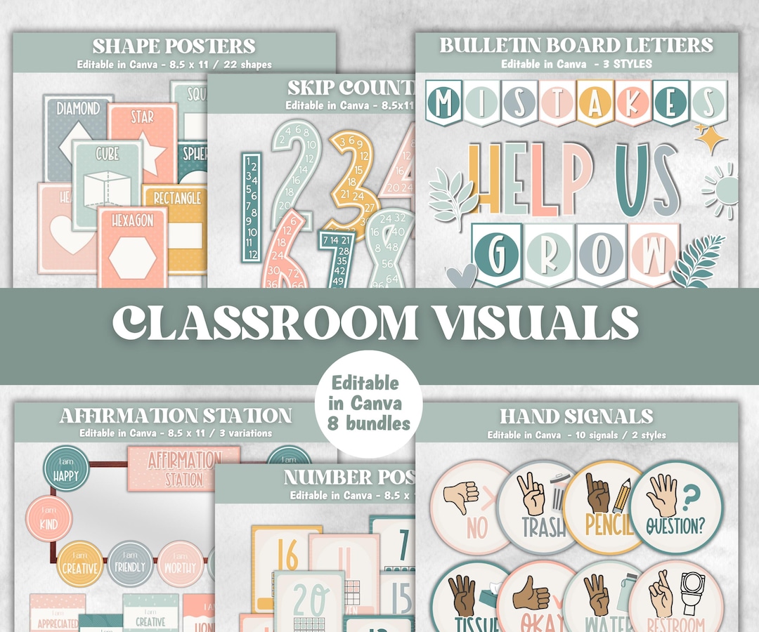 Cool Breeze Classroom Visuals, Shape Posters, Skip Counting ...