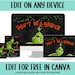 Canva Editable Template I Christmas Party Invitation | Grinch Party ...