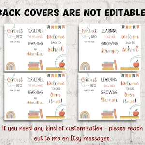 Open House Template Editable I I Meet the Teacher Trifold Brochure I ...