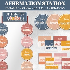 Affirmation Station, Class Student Affirmation Decor, Mirror Display ...
