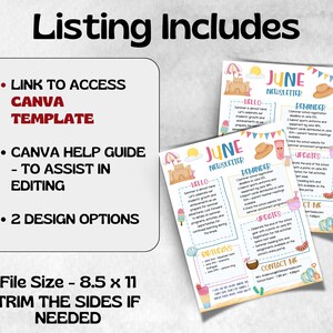 June Beach Life Classroom Newsletter, Daycare Class Newsletter ...