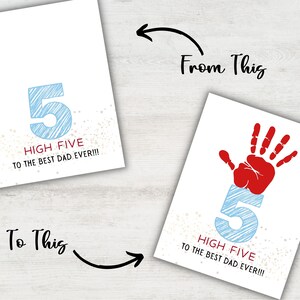 Fathers Day Handprint Art I Handprint Craft I Fathers Day Gift I First ...