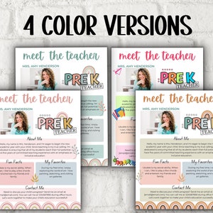 Pink Meet the Teacher Rainbow I Pre K Teacher I Boho Teacher I Meet the ...