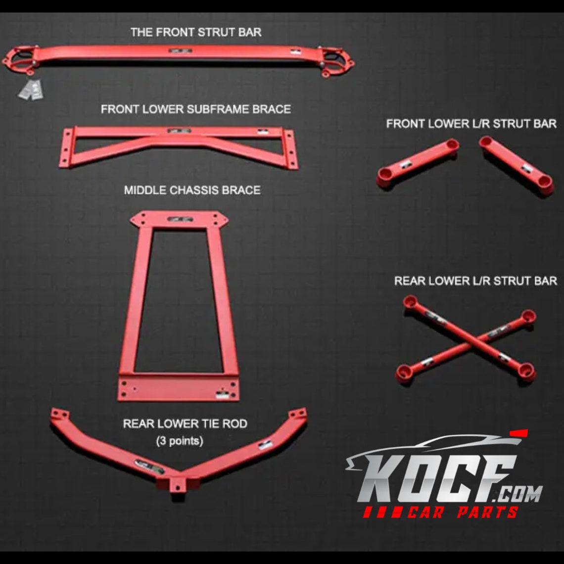 Camry Strut Bar Tie Rod Chassis Brace Kit Compatible for - Etsy