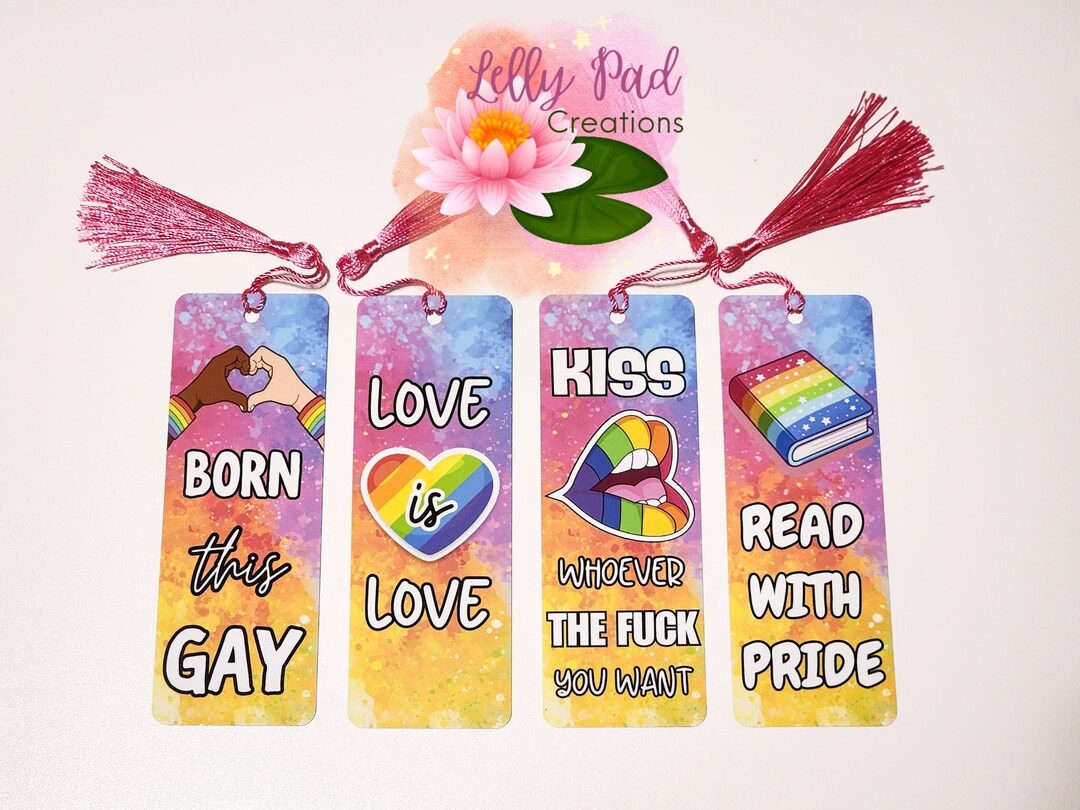 Pride Bookmarks, Aluminum Bookmarks With Tassels, Made by Sublimation ...