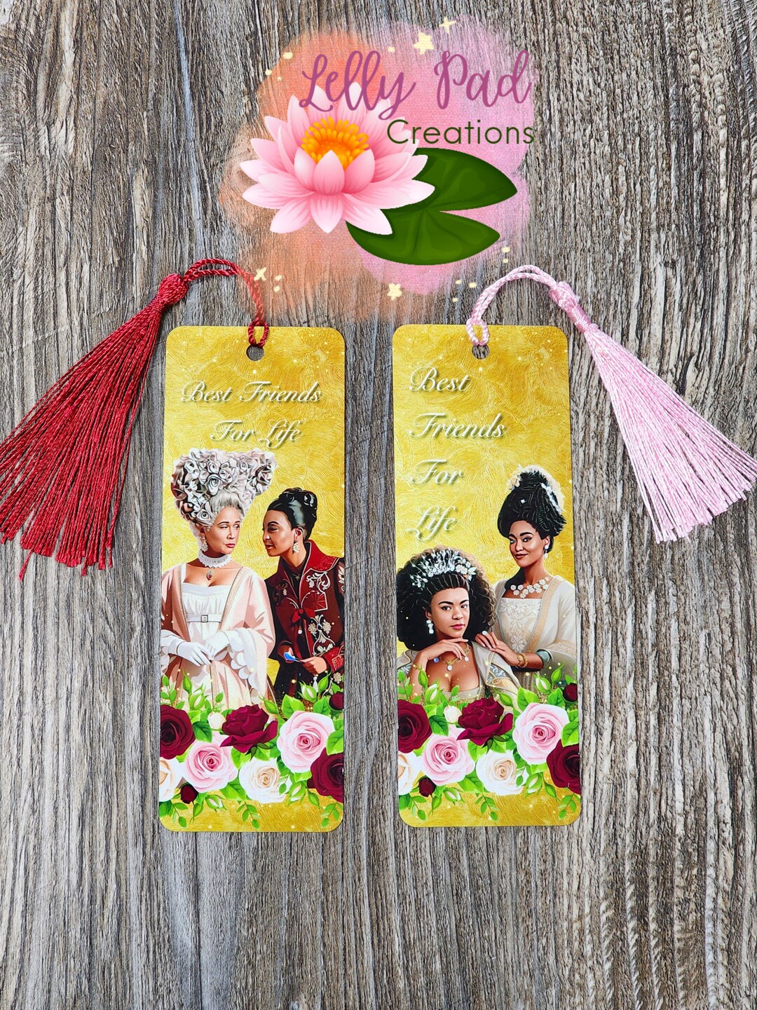 Bridgerton Inspired Bookmarks, Queen Charlotte and Lady Danbury, Best ...