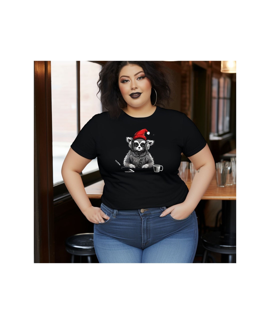 Christmas Lemur T Shirt Christmas Lemur Top Lemur Lover - Etsy