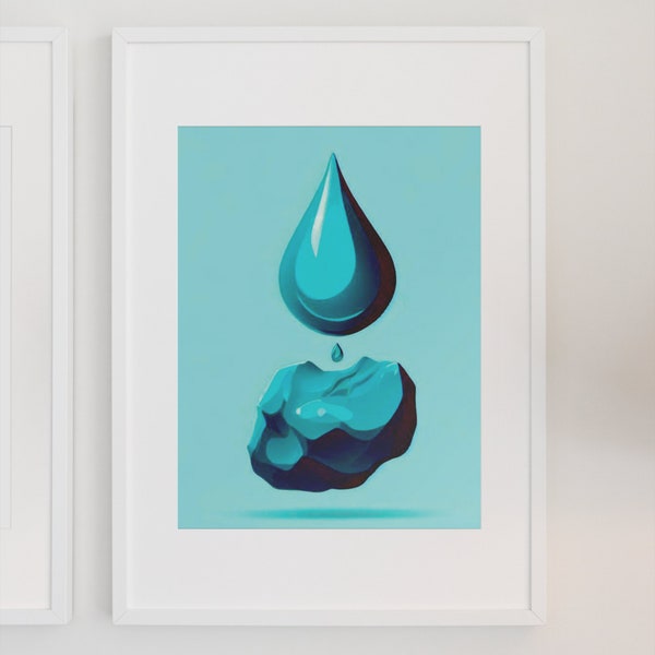 Raindrop Art - Etsy UK