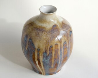 Handmade Marble Ceramic Vase, Pottery Marble Vase, Ceramic Flower Vase ...