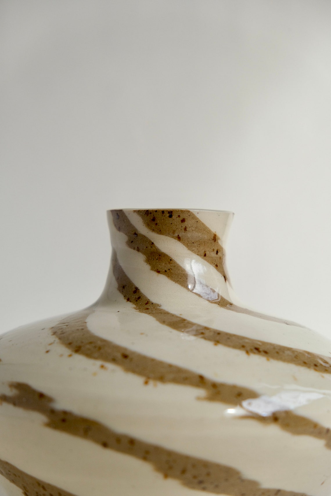 Handmade Marble Ceramic Vase, Pottery Marble Vase, Ceramic Flower Vase ...