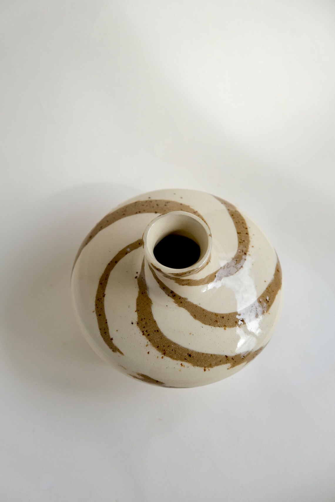 Handmade Marble Ceramic Vase, Pottery Marble Vase, Ceramic Flower Vase ...