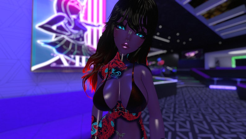 Vanessa Sexy Goth PC DPS 3.0 Avatar Physbones - Etsy