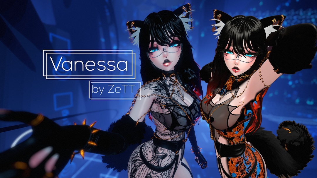 Vanessa Sexy Goth PC DPS 3.0 Avatar Physbones - Etsy