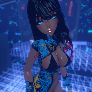 Vanessa Sexy Goth PC DPS 3.0 Avatar Physbones - Etsy