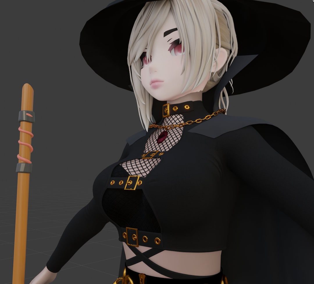 Tessa Witch Halloween Poor Optimized 3.0 Vrchat Avatar Physbones - Etsy