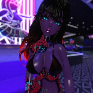 Vanessa Sexy Goth PC DPS 3.0 Avatar Physbones - Etsy
