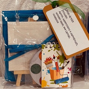 Little Artist Starter Kit - Colorful Apron, Watercolor Paint Set ...