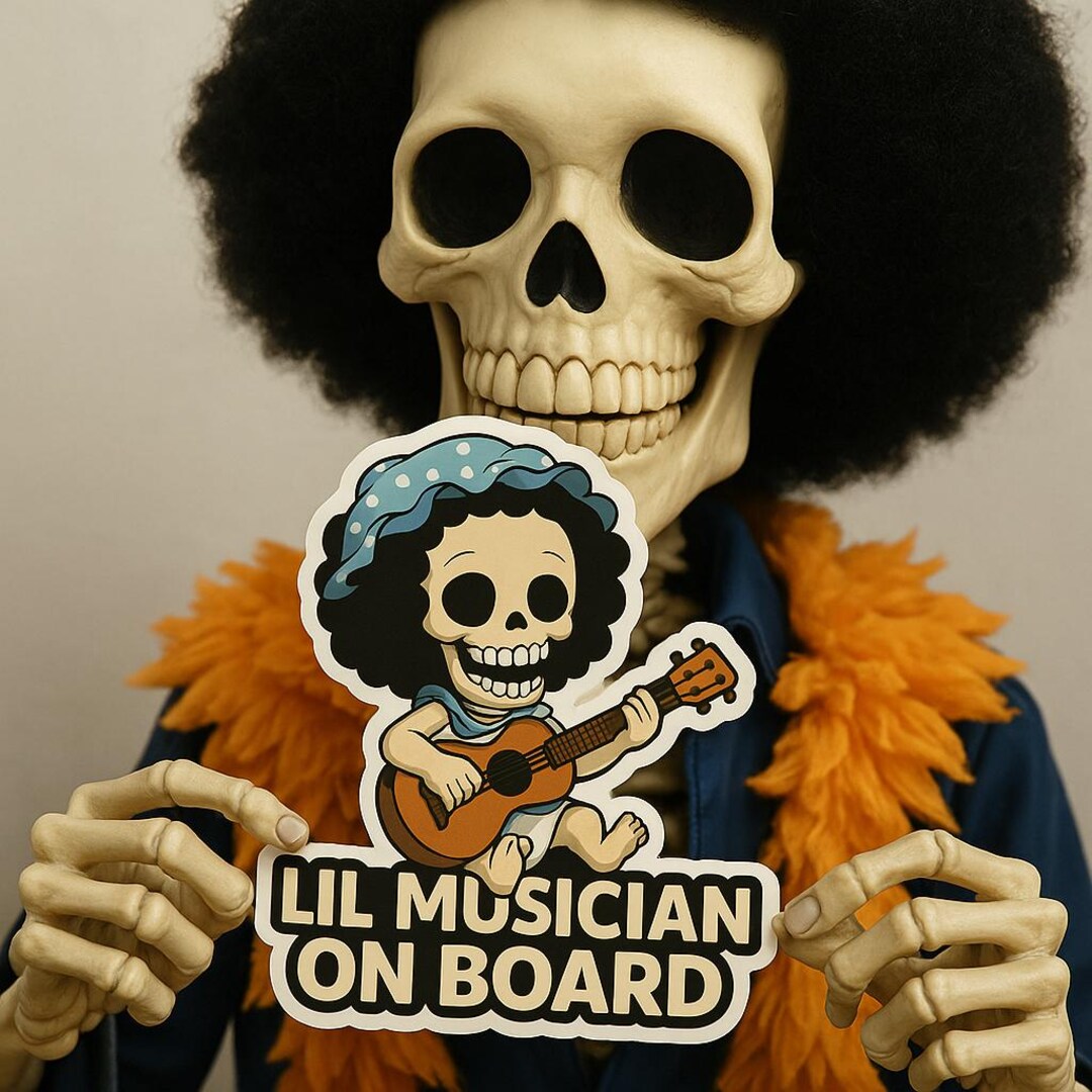 Quality Car Sticker, Baby on Board Brook One Piece Anime UV, Scratch ...