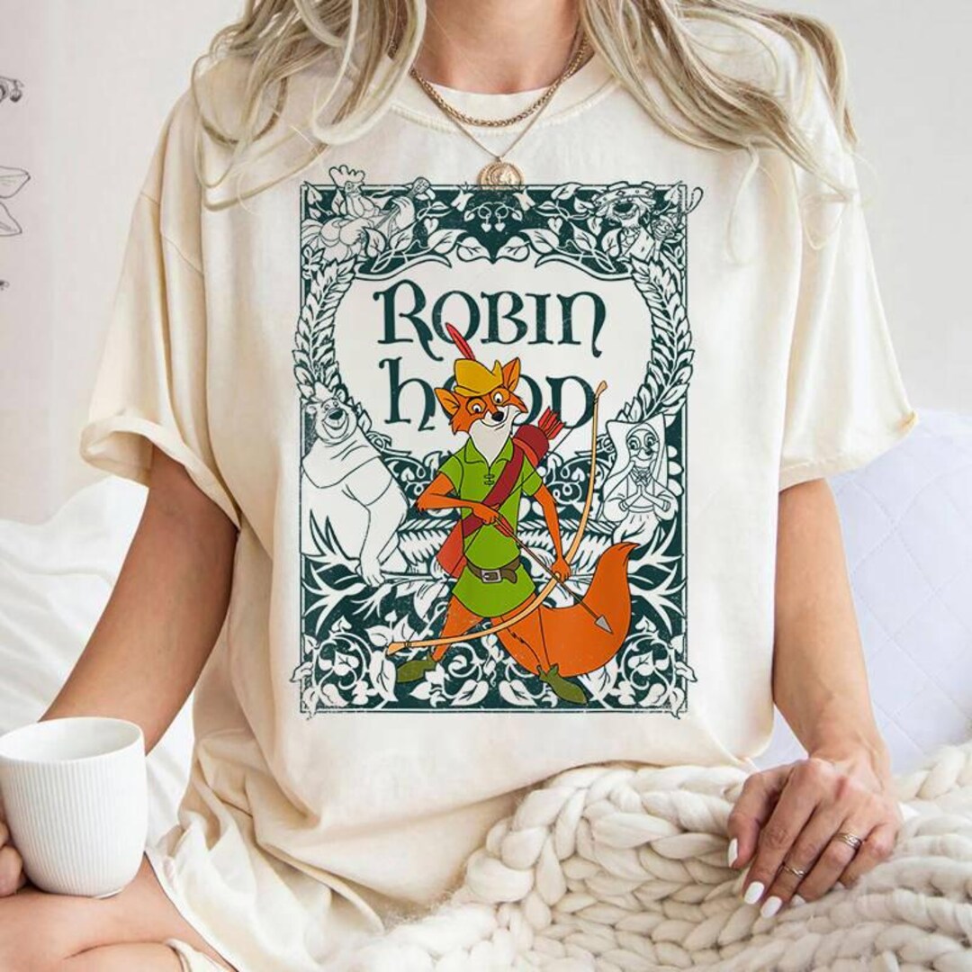 Disneyland Robin Hood Retro T-shirt | Robin Hood Cartoon Shirt ...