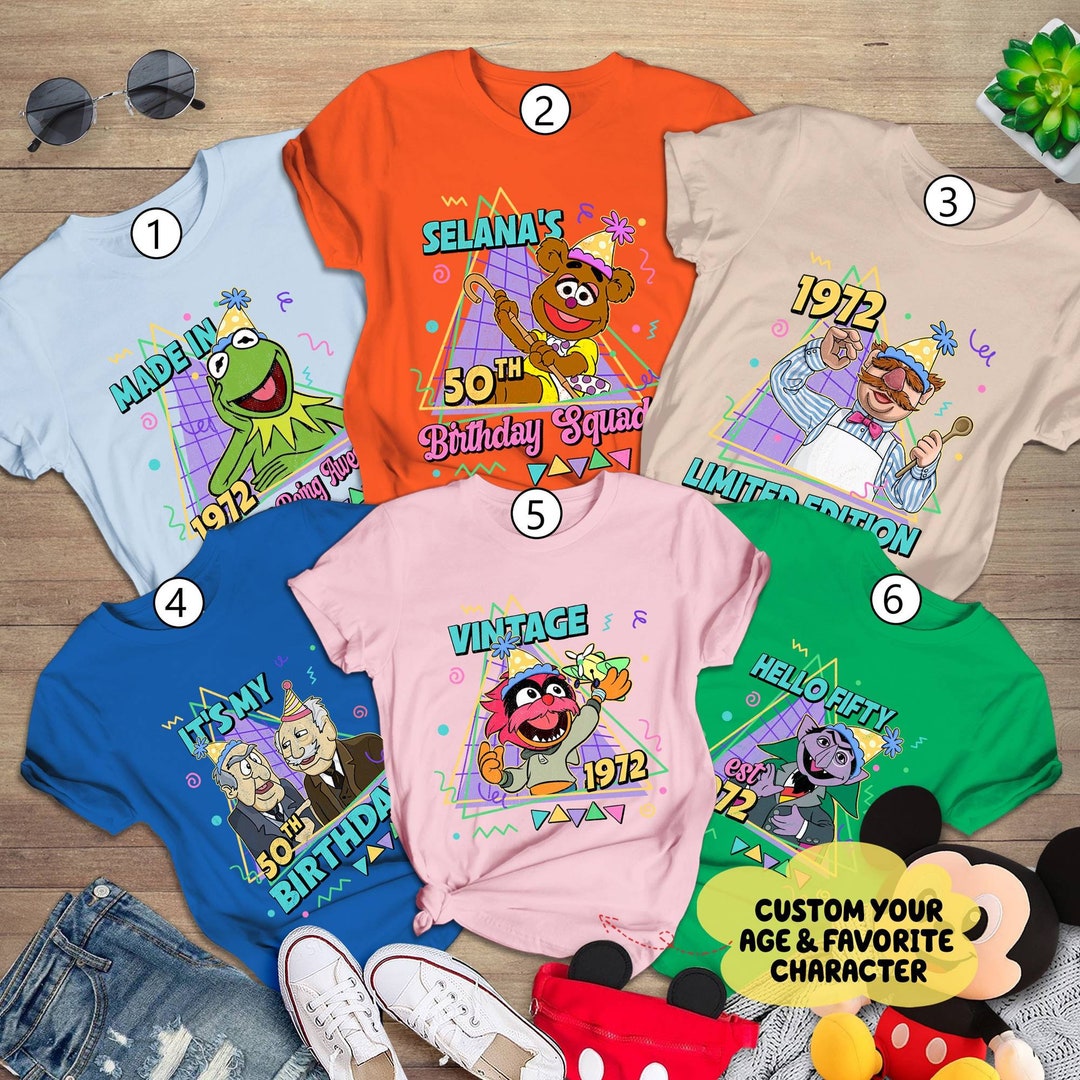 Personalized Muppet Show Birthday Shirt | Disneyland 50th Birthday ...