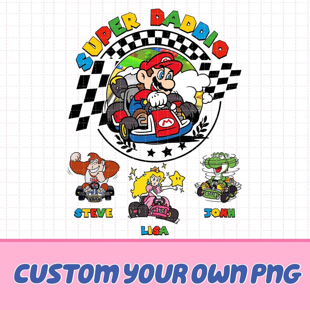 Personalized Super Daddio PNG, Super Mommio Png, Dad Gamer , Father's ...