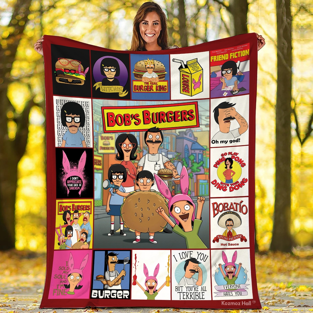Bob’s Burgers Fleece Blanket, Bob Burgers Family Blanket, Bob Belcher ...