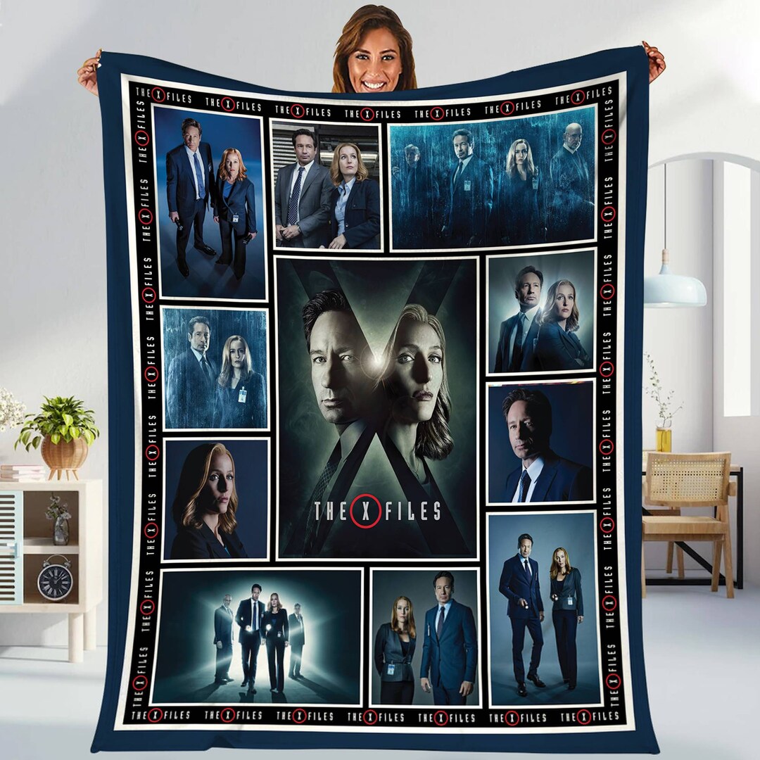 X-files Movie Fleece Blanket | Dana Scully Fox Mulder Blanket | Xfiles Movie Throw Blanket for ...