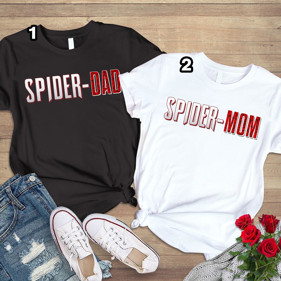 Spider Mom Spider Dad Shirt Spider Man Shirt Spidey Couple Shirt ...