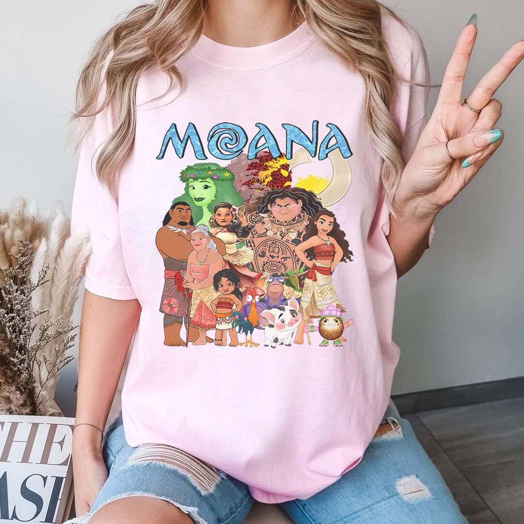 Disneyland Moana 2 Movie Shirt, Hei Hei and Pua Shirt, Moana Princess ...