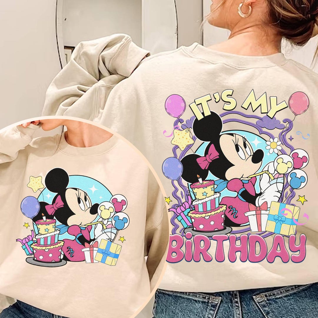 2-sided Disneyland Minnie It's My Birthday, Disneygirls Trip Tee ...
