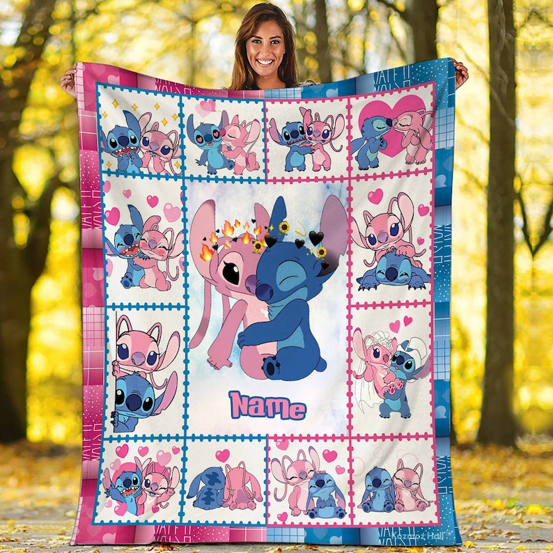 Stitch Angel Blanket | Stitch Angel Fleece Blanket | Stitch Angel ...