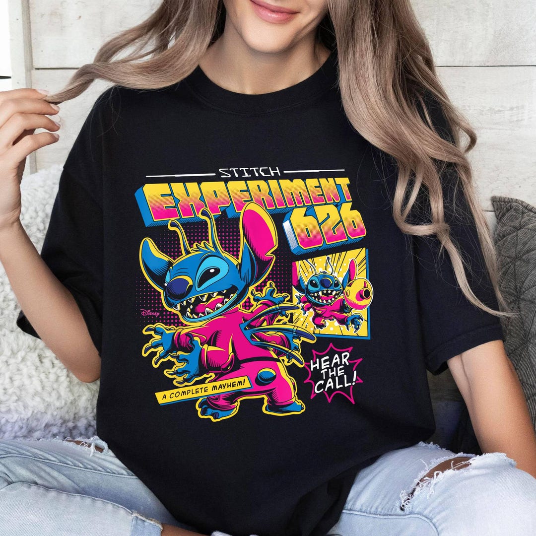 Lilo and Stitch - Experiment 626 Alien Magazine Cover T-shirt ...