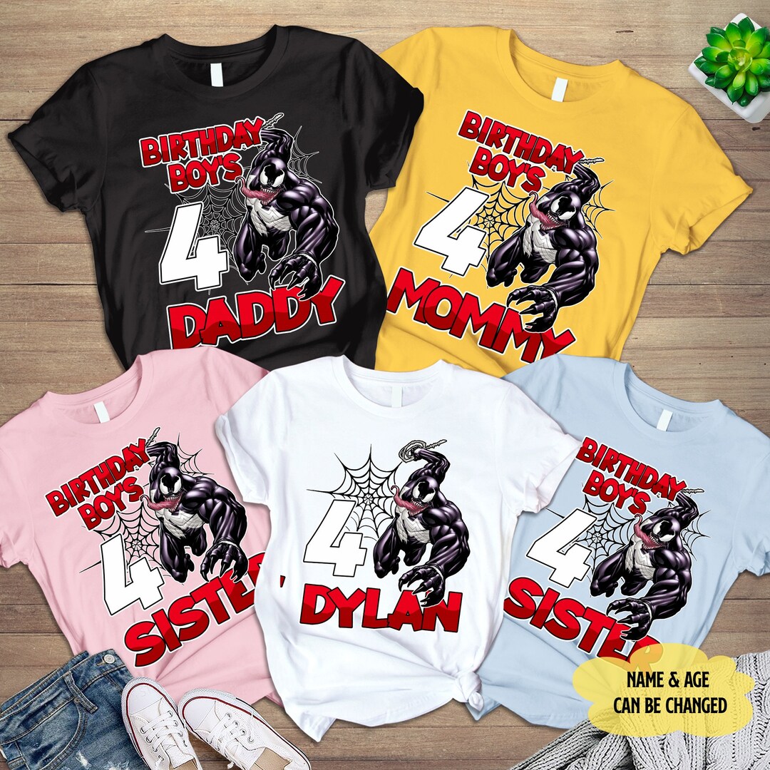 Custom Venom Birthday Shirt | Venom Family Birthday Shirt | Venom ...