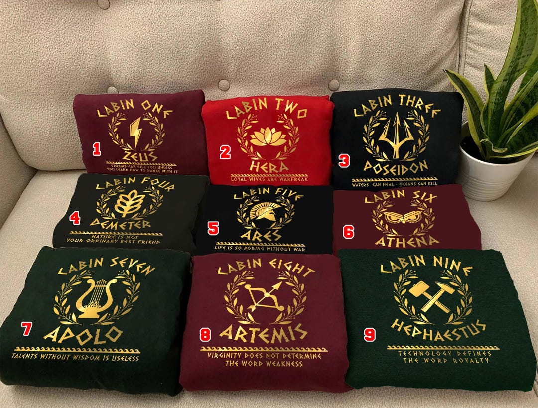 Custom Cabin Number Percy Jackson Shirt Personalized Camp Half Blood ...