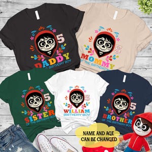Coco Birthday Shirt, Coco Family Birthday Shirt, Personalized Encanto ...