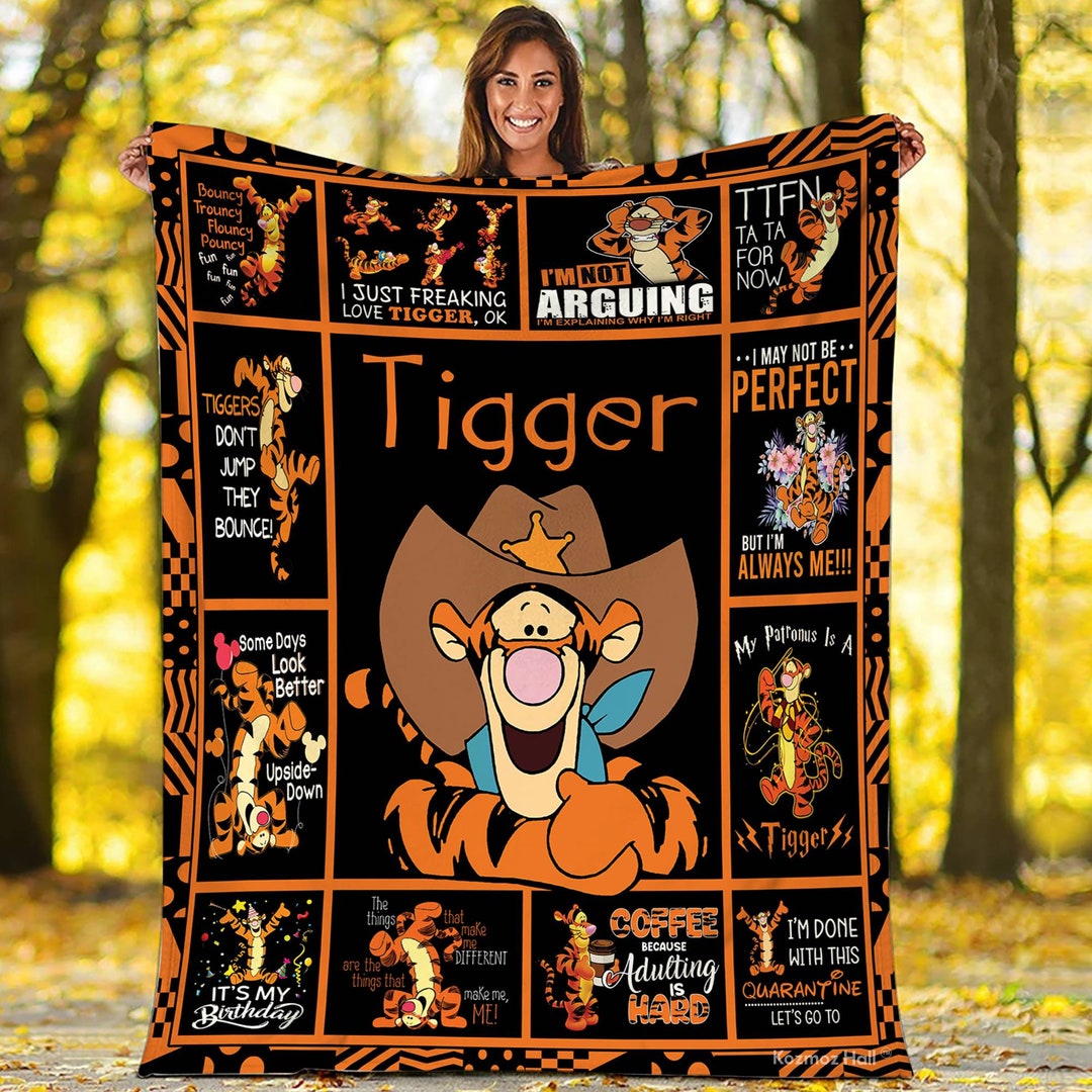 Pooh Tigger Fleece Blanket Winnie the Pooh Blanket Tigger Magic Kingdom ...
