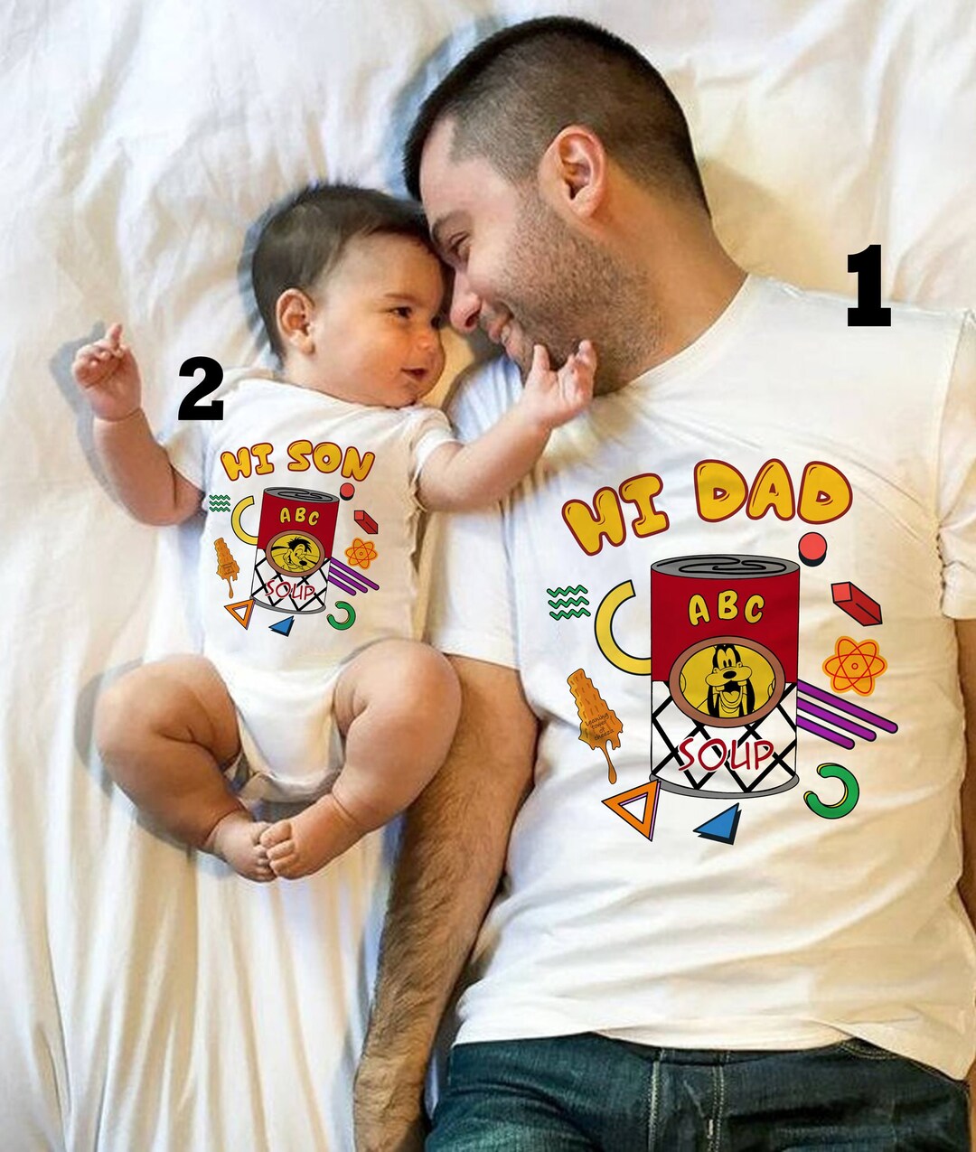 Retro 90s Max Goof and Goofy Hi Dad Soup Shirt Goofy Movie Father's Day ...