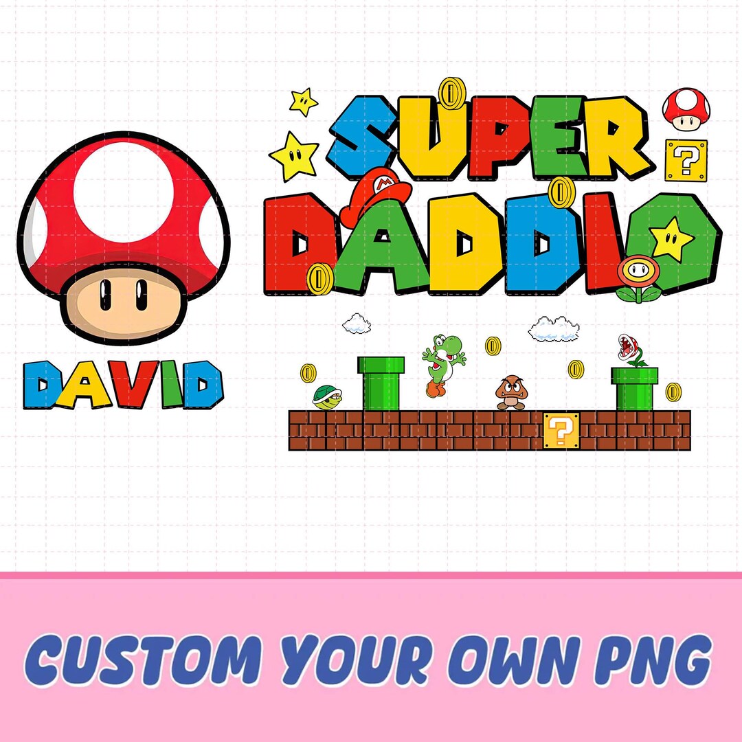 Personalized Super Daddio Png, Super Dadio Custom Name Png, Super ...