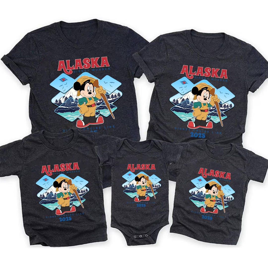 Disneywonder Mickey Mouse Alaska Shirt, Mickey Alaska Cruise Line 2025 ...