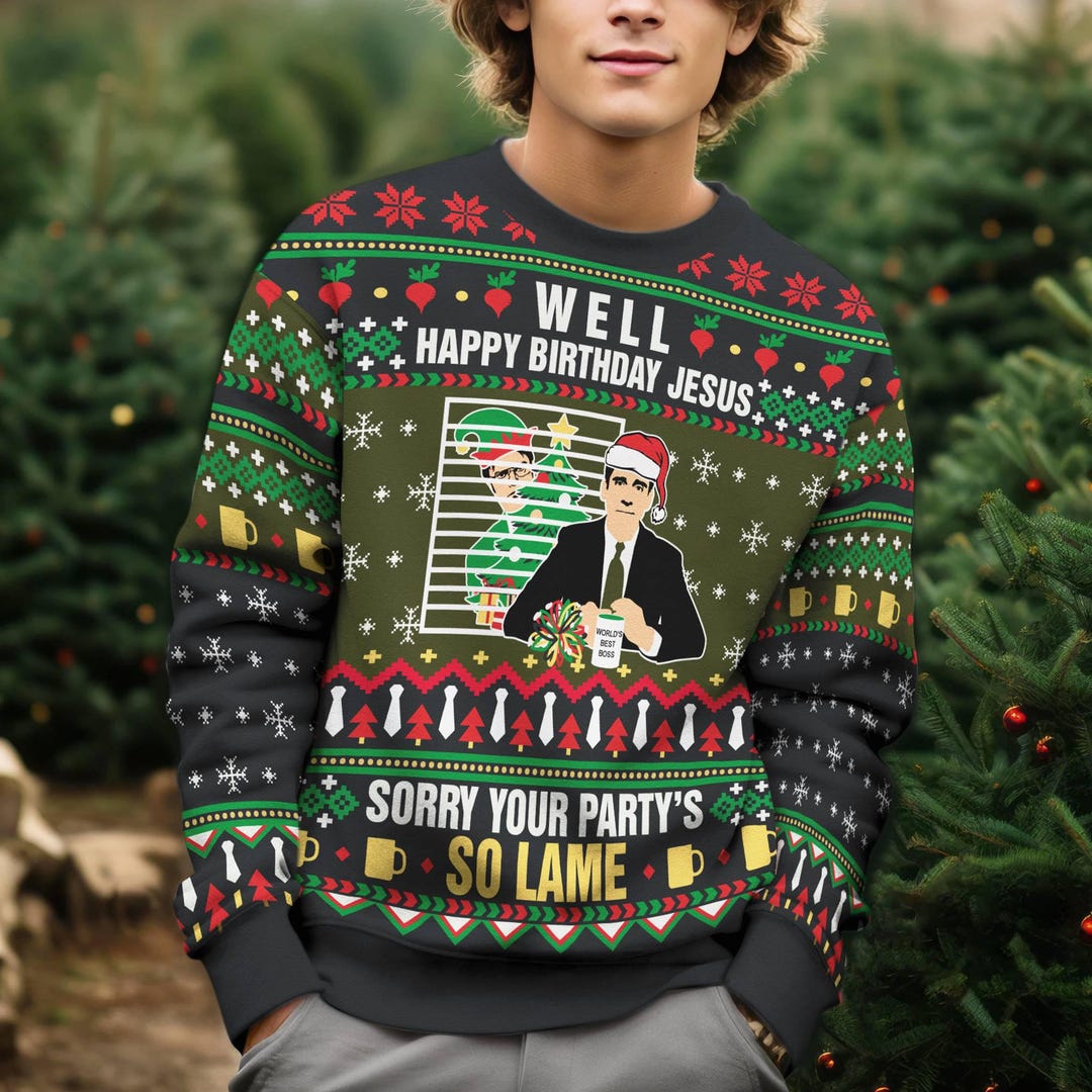 Michael Scott the Office Ugly Christmas Sweater, the Office Michael ...