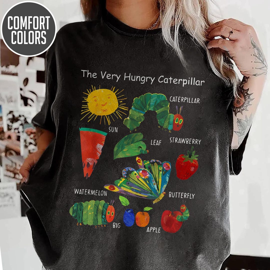 Cute Hungry Caterpillar Teacher Kindergarten Back to School Shirt ...