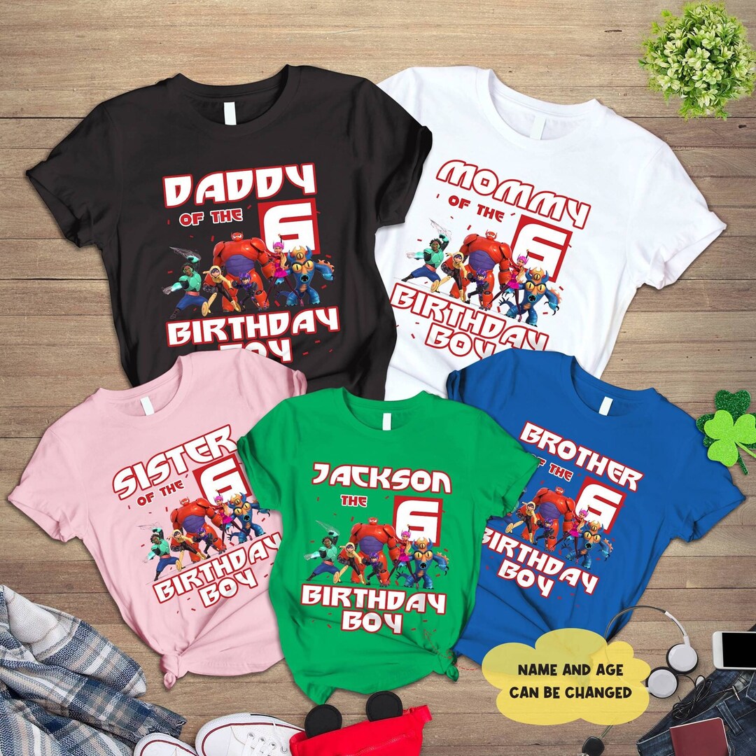 Big Hero 6 Shirt Hiro Hamada Baymax Birthday Shirt Big Hero 6 Birthday ...